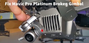 How To Fix Mavic Pro Platinum Broken Gimbal From Crash Video - Gimbal Test
